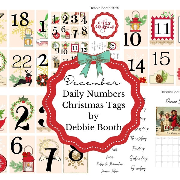 Advent Numbers - Etsy