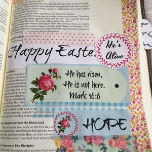 Bible Journaling He is Risen Mini Bible Journaling Clipart - Etsy