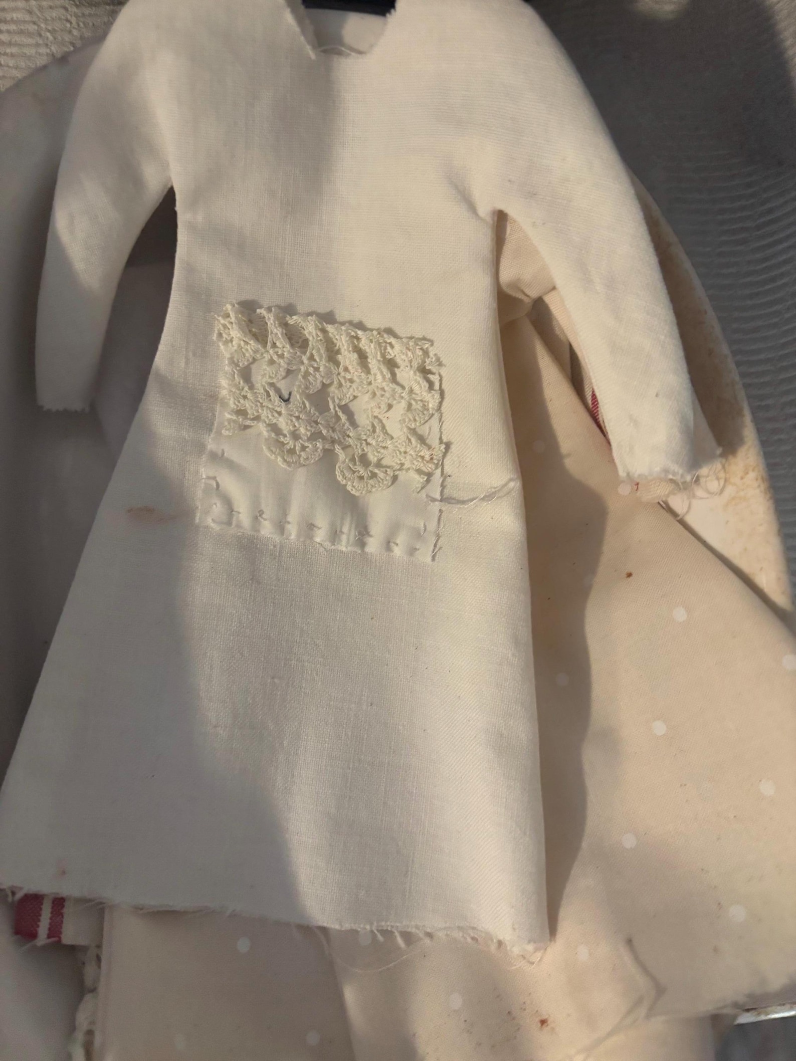 Prim Dress & Slip Sewing Pattern | 9" Doll Clothes, Heart Applique (PDF ...