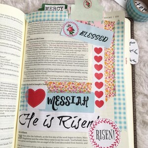 Bible Journaling He is Risen Mini Bible Journaling Clipart - Etsy