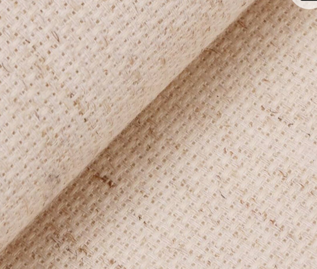 14 Count Linen Color Cross Stitch Fabric Embroidery Fabric for ...