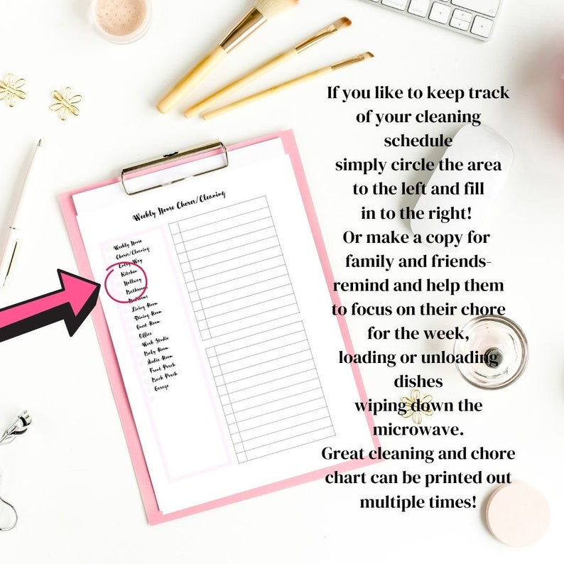 Planner and Organizer Bundle Checklists Daily Weekly - Etsy