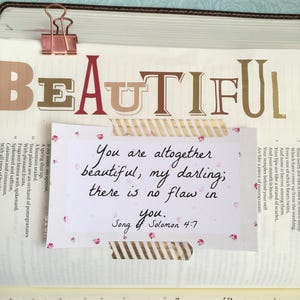 BIBLE JOURNALING - Beautiful Theme Scripture Journal Cards - Digital ...