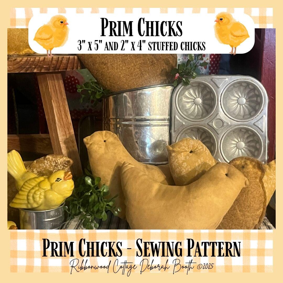 Prim Style Chick Sewing Pattern Immediate Download - Etsy