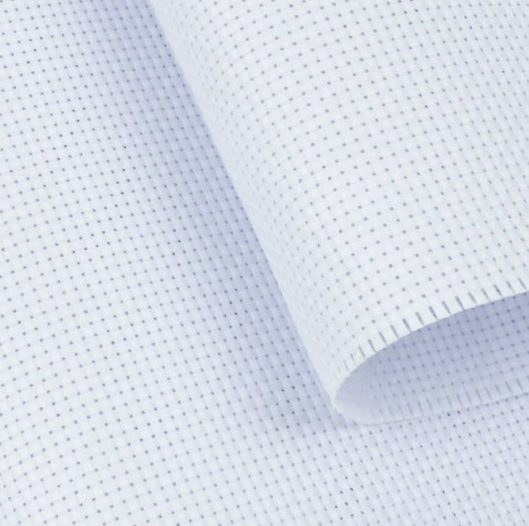 14 Count White Aida Cloth – Cross Stitch Embroidery Fabric (12x18-inch ...