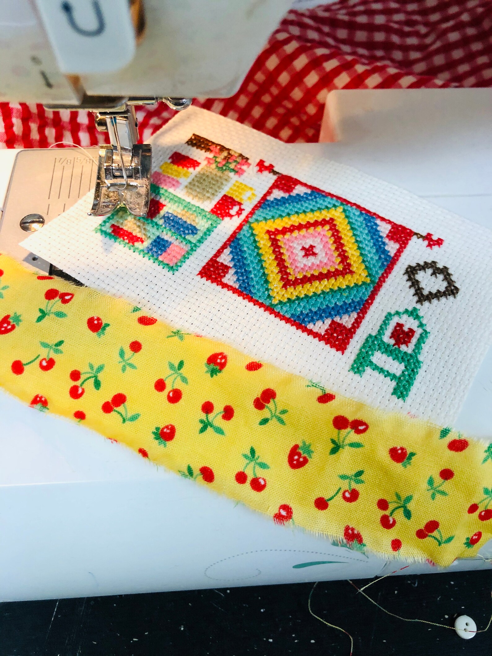 Cross Stitch pattern Vintage Farmhouse Quilt Cross Stitch | Etsy