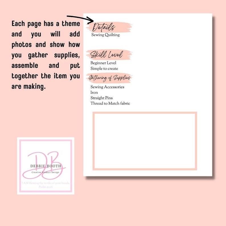 Pattern Workbook Template Make Your Own Pattern Editable - Etsy