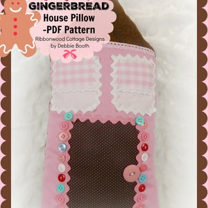 Sewing Pattern Gingerbread House Pillow - PDF - Etsy