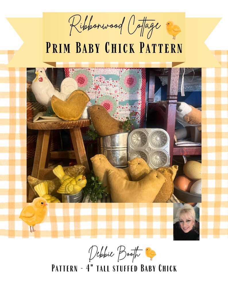 Prim Style Chick Sewing Pattern Immediate Download - Etsy