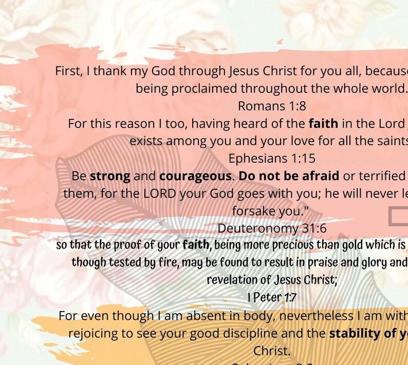 Devotional Unshakeable Faith Bible Journaling Ebook 10 Pages - Etsy