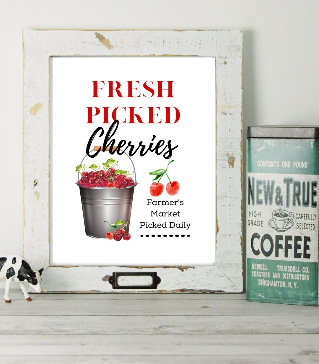 Fresh Picked Cherries Printable Art 8 X 10 - Etsy