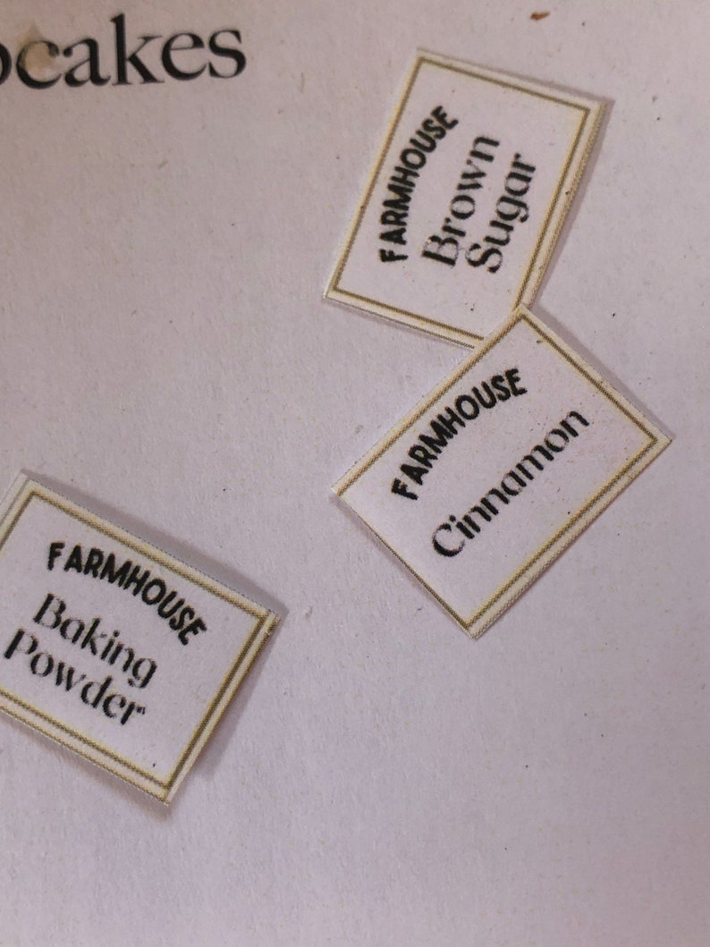Miniature Printable Vintage Style Kitchen Labels and Farm - Etsy