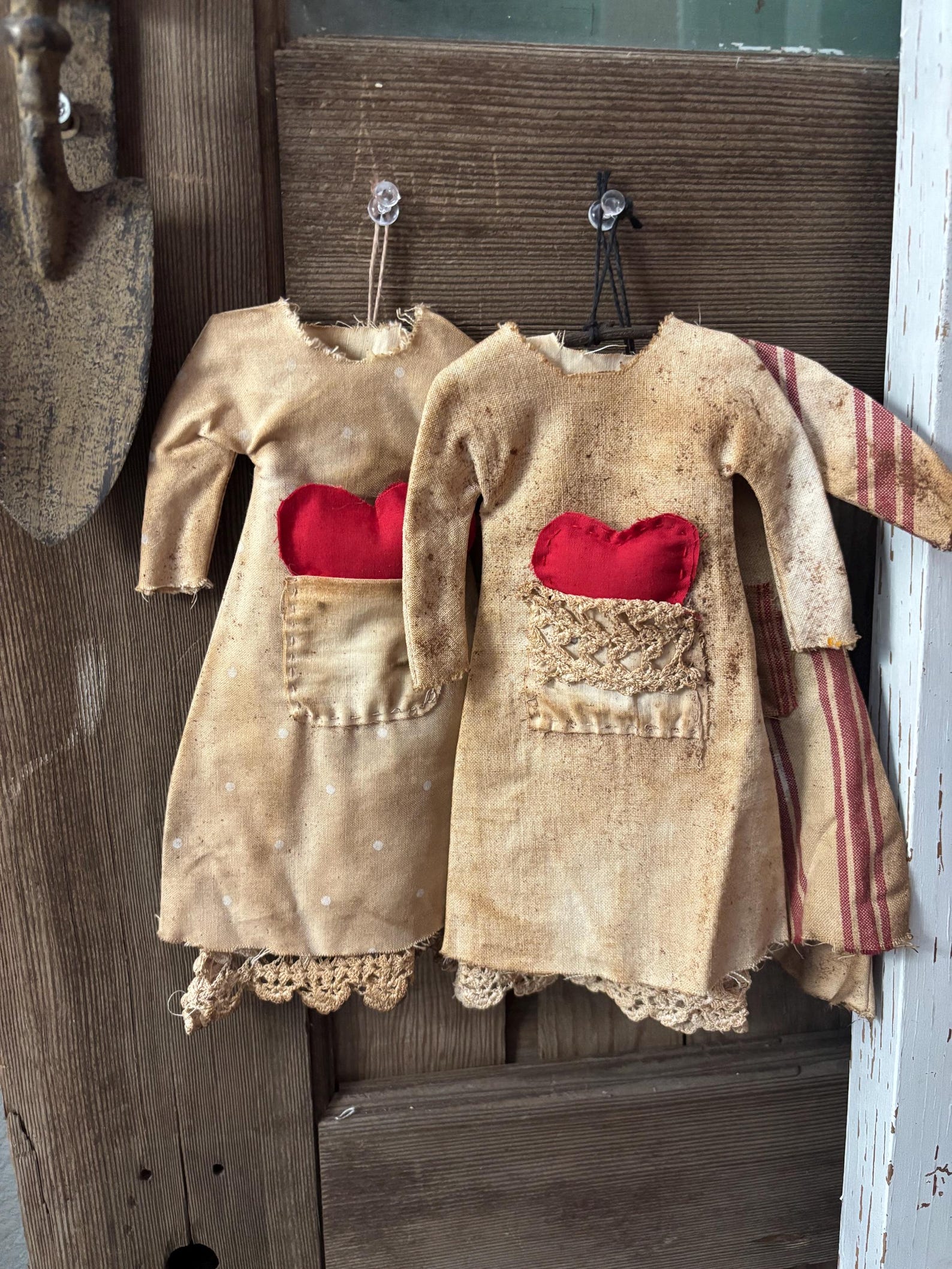 Prim Dress & Slip Sewing Pattern | 9" Doll Clothes, Heart Applique (PDF ...