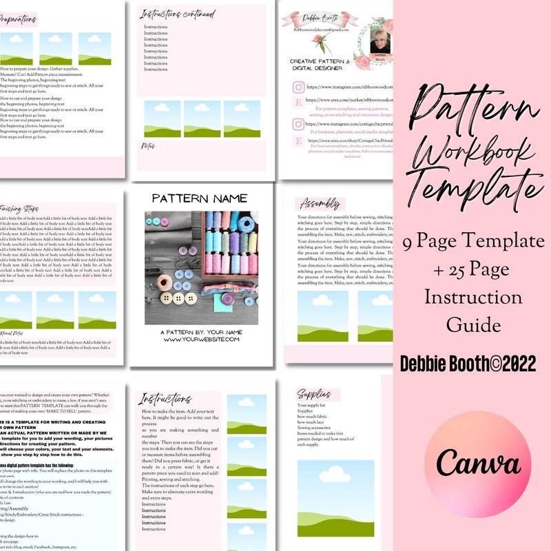 Pattern Templates - Etsy