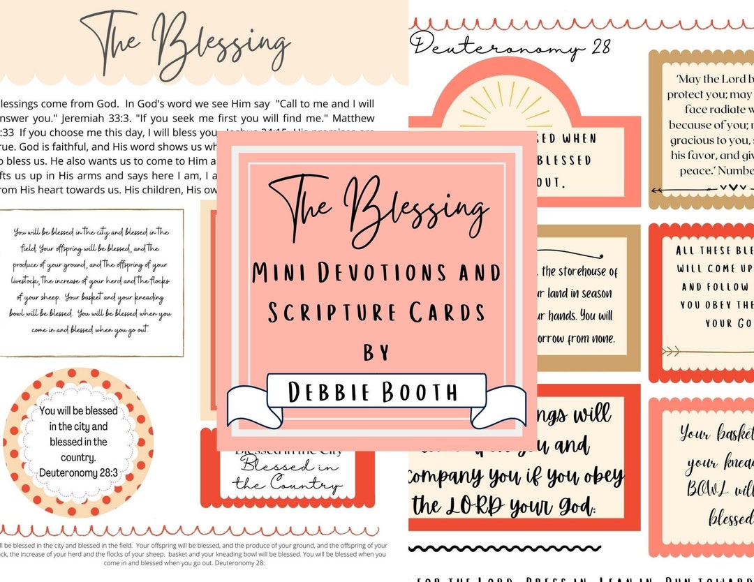 The Blessing Mini Devotional Journal Printable Bible Study Planner ...