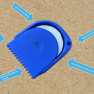 Surf Wax Case/container, Birthday Gift for Surfer, Blank Version - Etsy