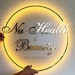 Acrylic Round Sign, Neon Acrylic Sign, Light up Sign, Backlit Business ...