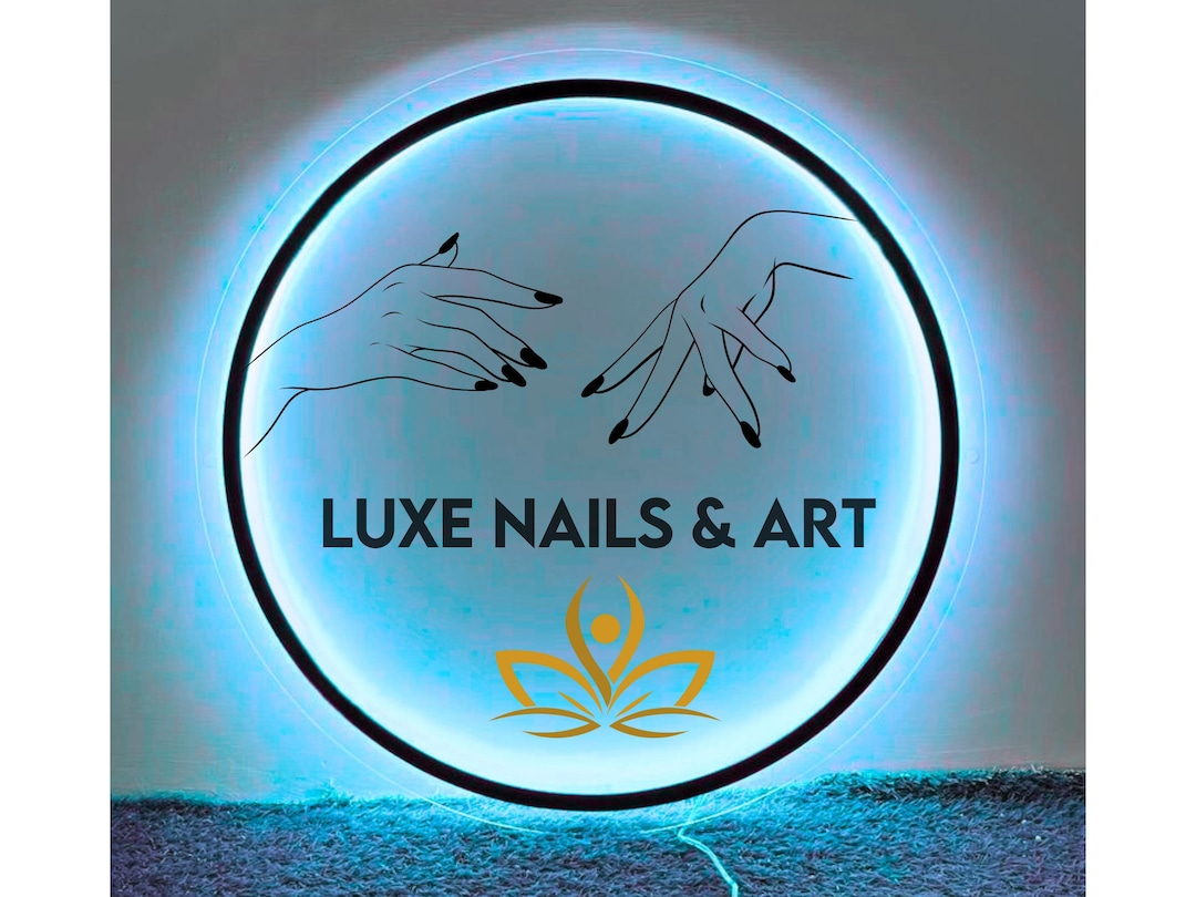 Acrylic Round Sign, Acrylic Business Sign, 3D LED Logo, Custom Shop ...