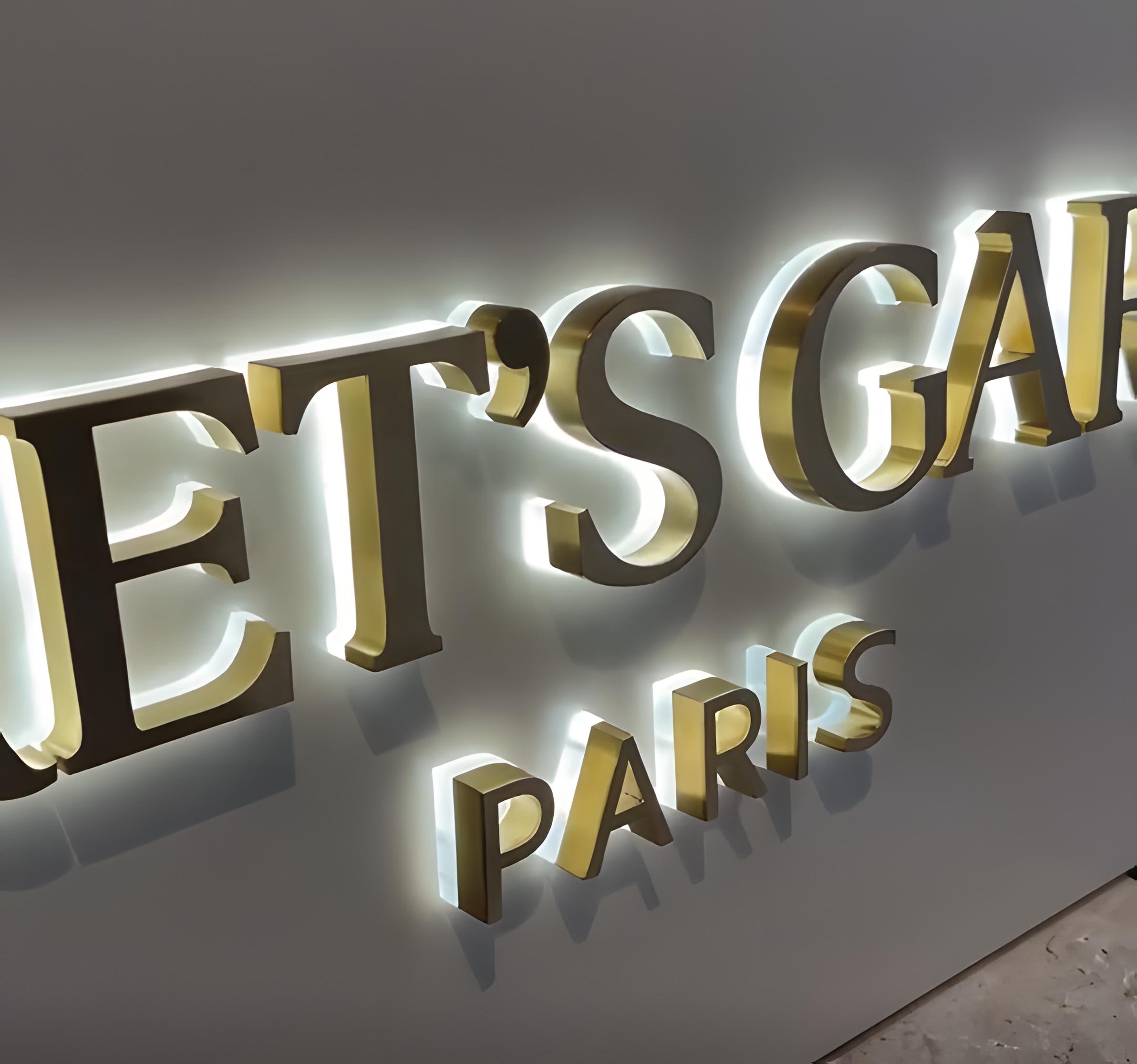 Custom Business Sign, Salon Sign, Outdoor Sign, Backlit Logo Sign, 3D ...