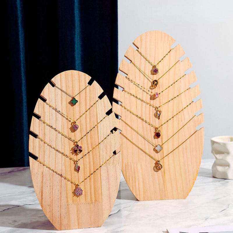 Wood Necklace Display - Etsy