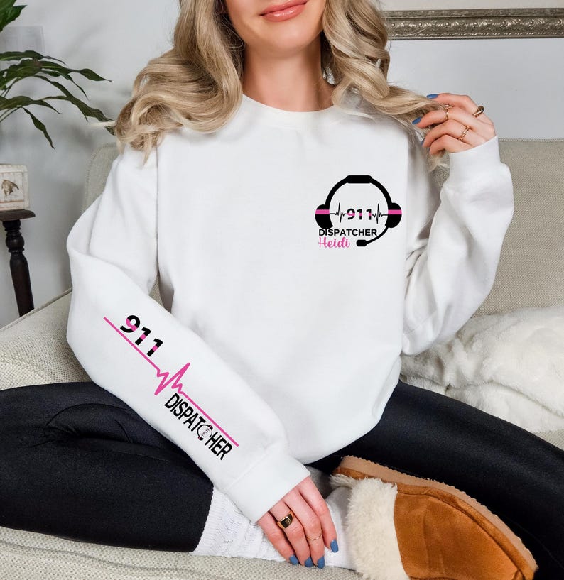 Custom Dispatcher Sweatshirt, 911 Dispatcher T-shirt, 911 Emergency ...