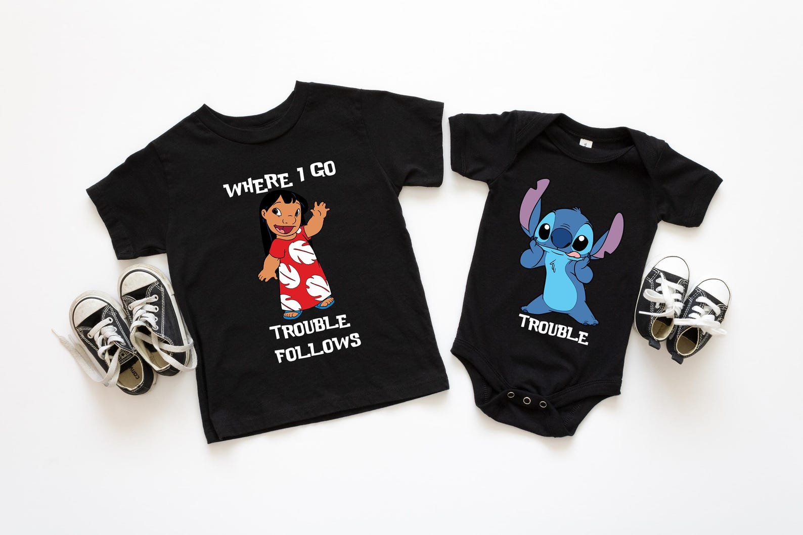 Lilo and Stitch Trouble Tee, Disney Kids Stitch Sweatshirt, Best ...
