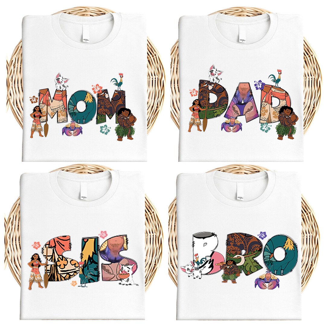 Disney Moana Family Shirt, Maui Dad Sweatshirt, Moana Mom Trip T-shirt ...
