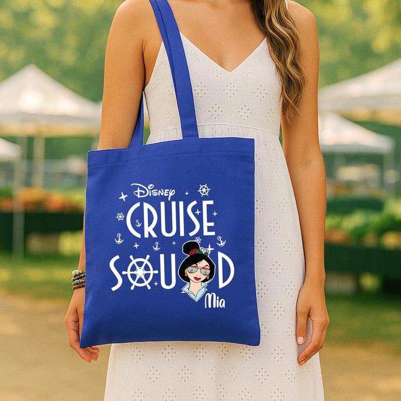 Disney Cruise Squad 2026 Tote Bag, Custom All Characters Totes, Mickey ...