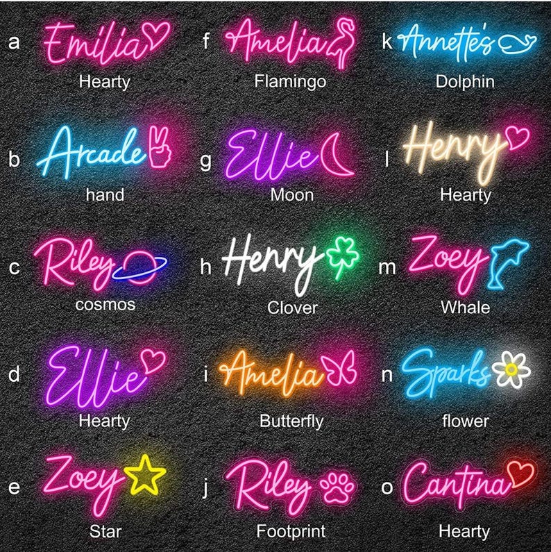 Custom Neon Sign | Neon Signs | Neon Name Signs | Bedroom Decor ...