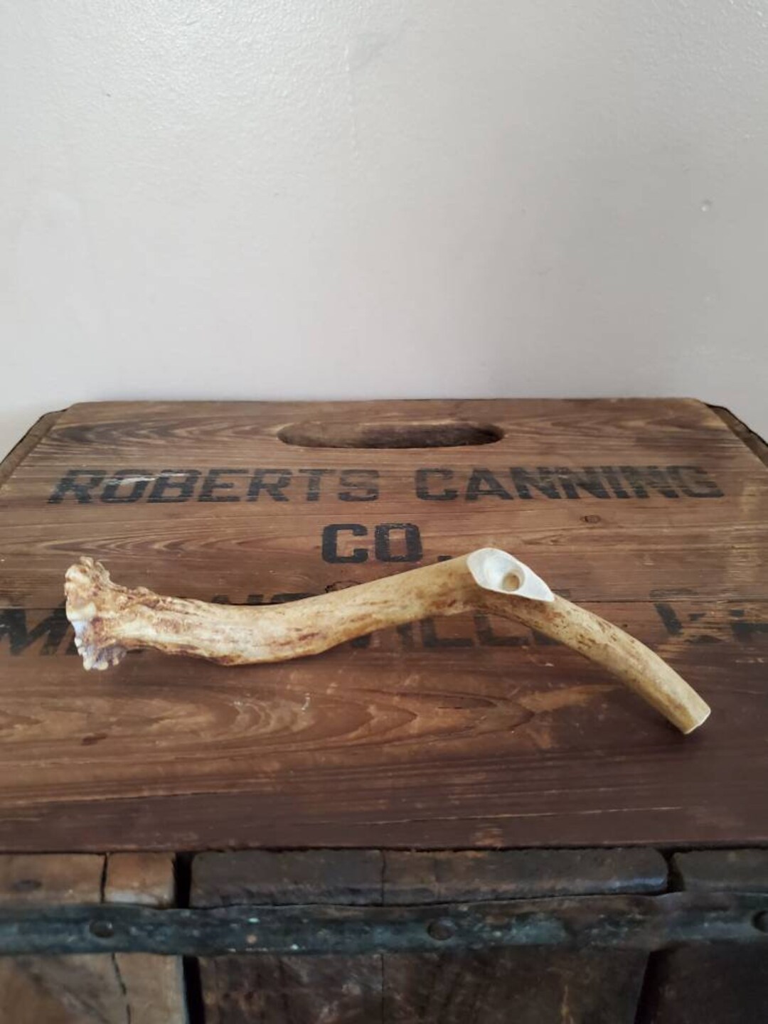 Antler/stag, Handmade, Smoking Pipe, New, One of a Kind, Gift, Hunter ...