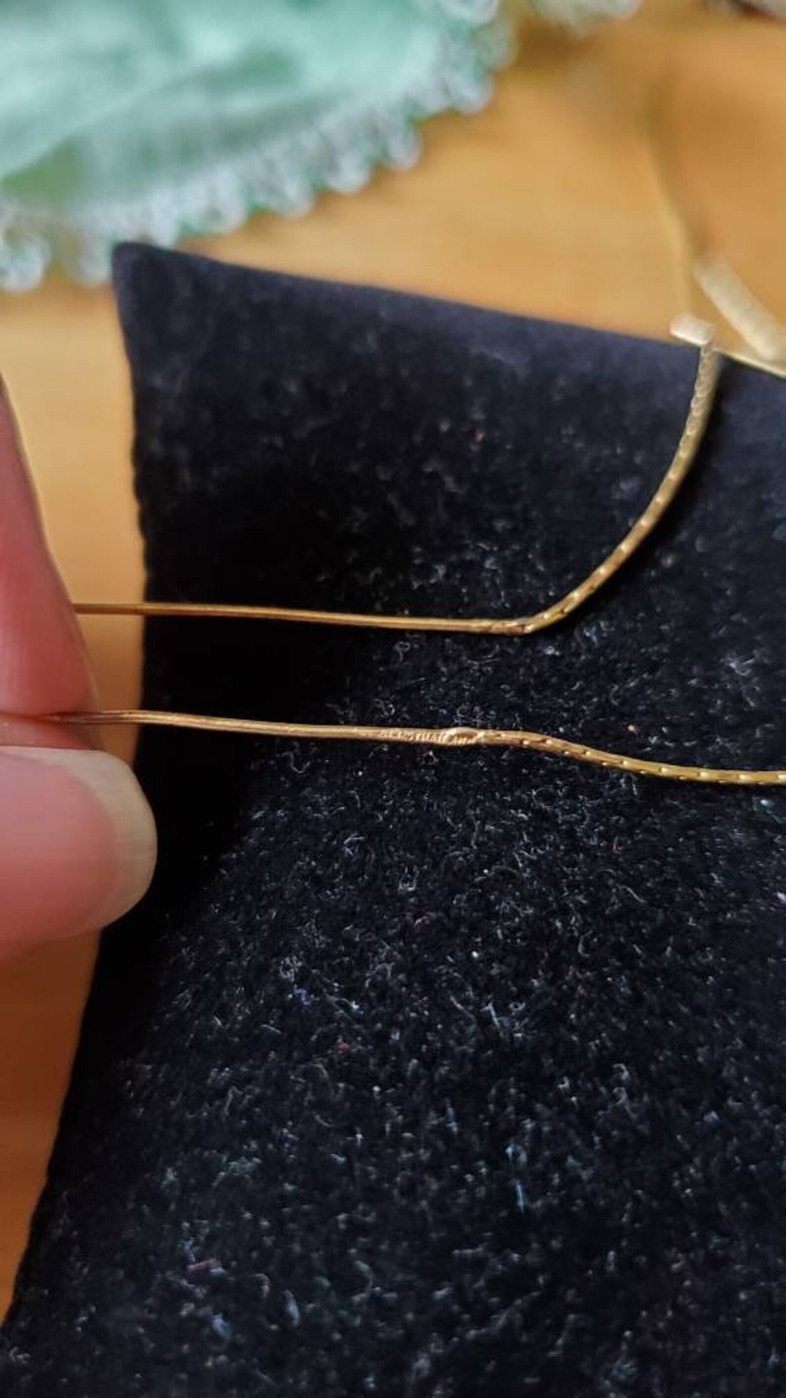 925 AV Thailand Goldtone Threader Earrings Vintage Retro - Etsy