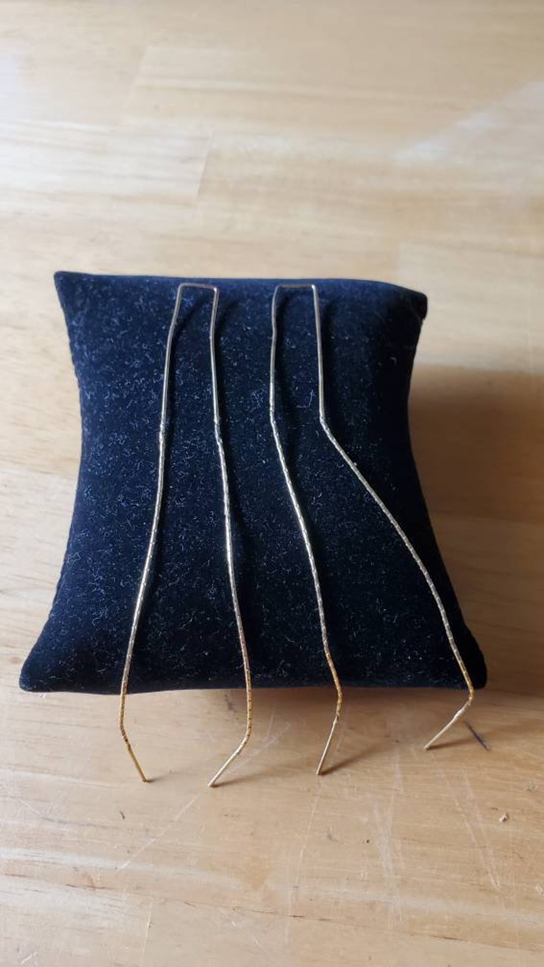 925 AV, Thailand, Goldtone, Threader Earrings, Vintage, Retro, - Etsy