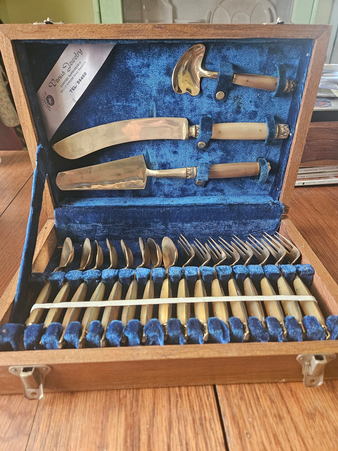 Vintage Venus Jewelry, 19 Piece Dessert Flatware Set, K Thailand ...