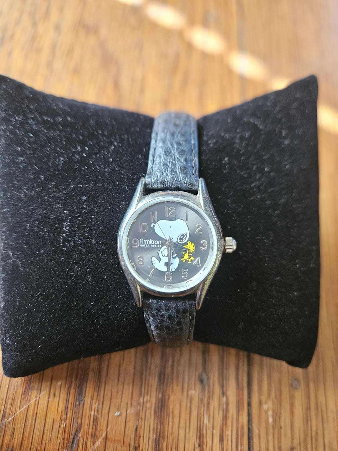 Armitron, Snoopy & Woodstock, Water Resistant , Wrist Watch, Leather ...