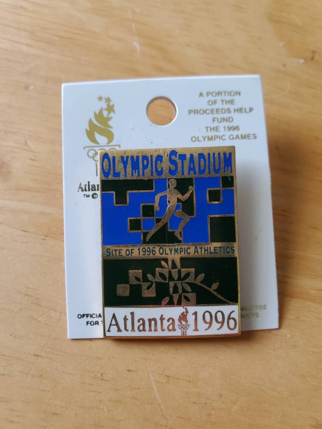 1996 Atlanta, Georgia, Olympics, Tac Pin, Olympic Stadium, Gift, Hat ...