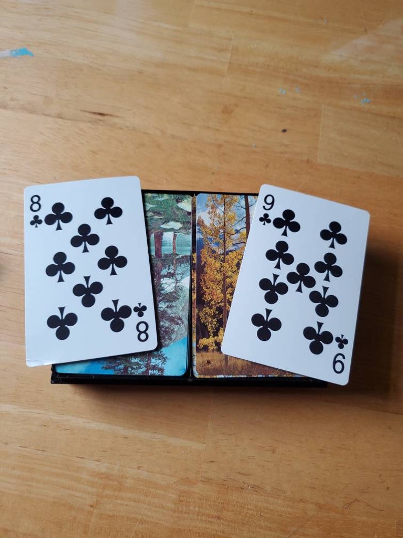 Hoyle Plastic Coated Playing Cards Winter Fall Scenes | Etsy