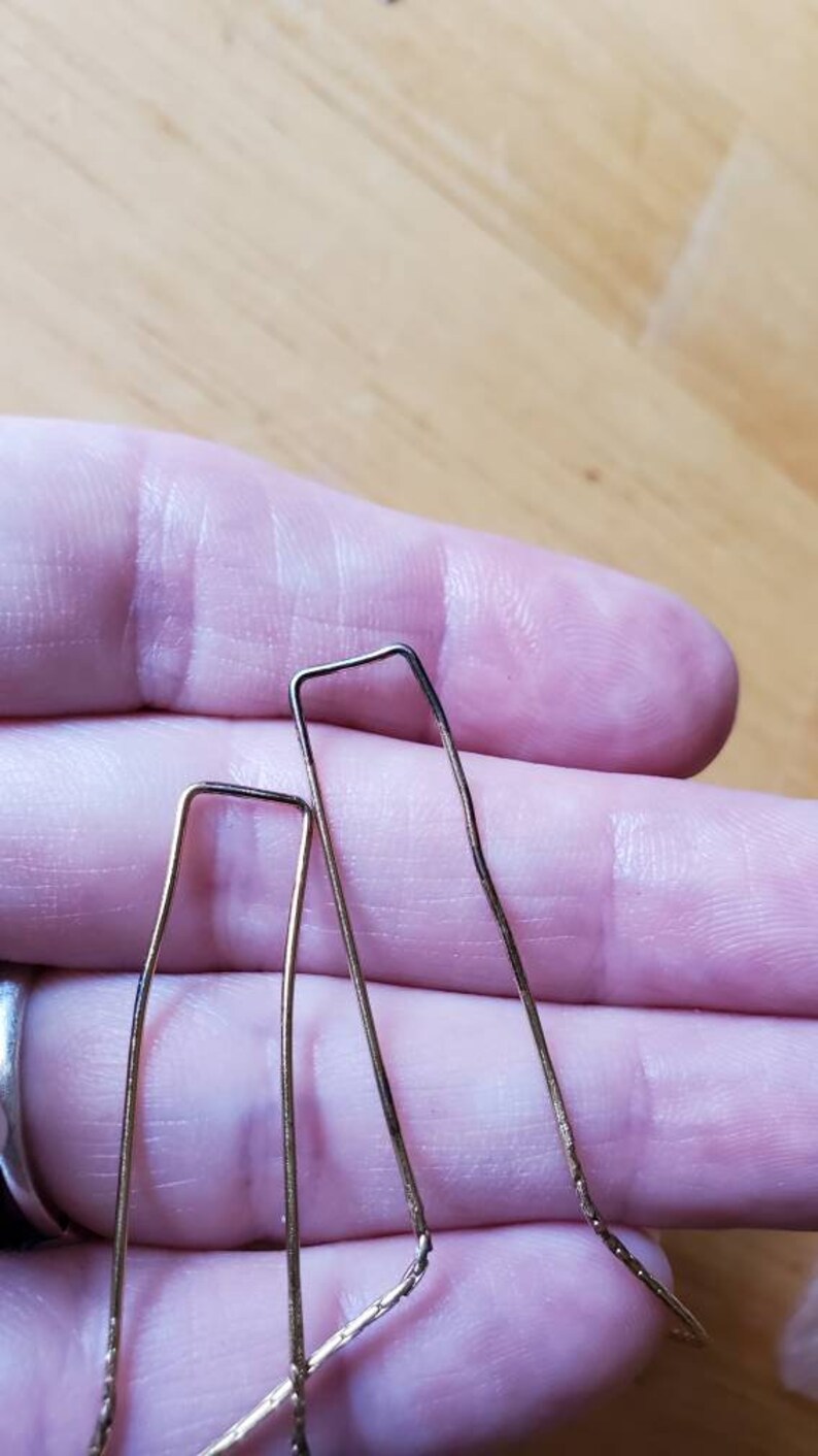 925 AV Thailand Goldtone Threader Earrings Vintage Retro - Etsy