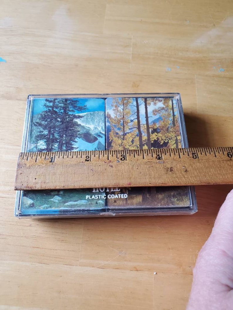 Hoyle Plastic Coated Playing Cards Winter Fall Scenes | Etsy