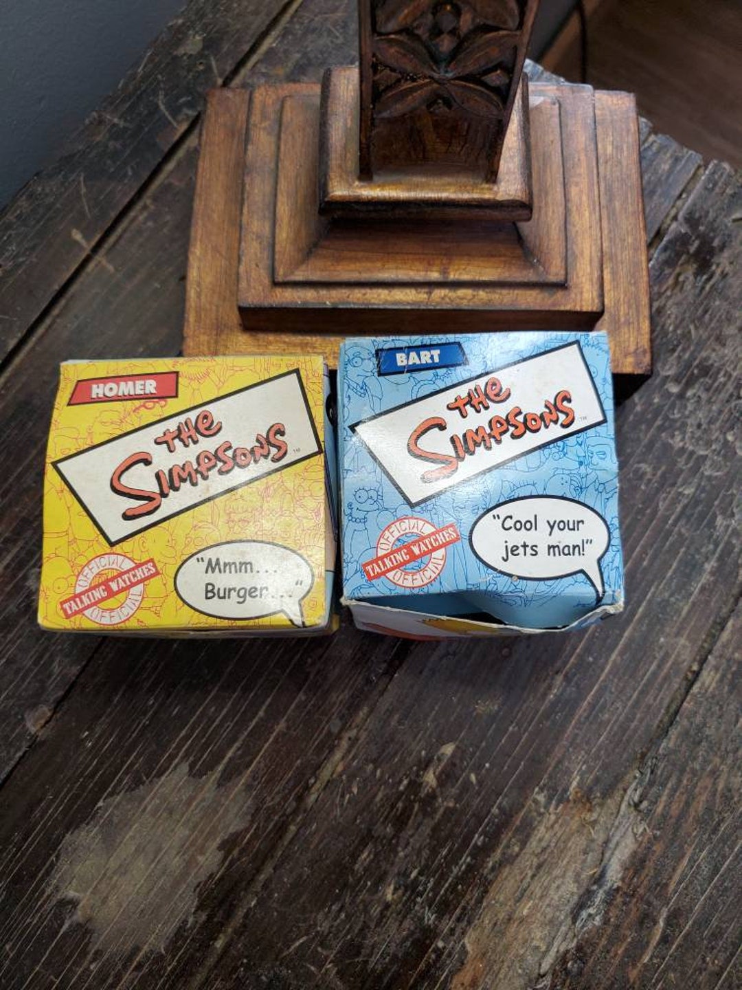 Homer & Bart Simpson Talking Watch, in Orginal Boxes. Simpsons ...