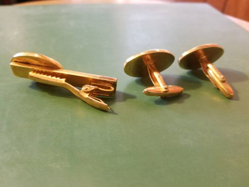 Ship Nautical Cufflinks and Tie Clip Set - Etsy