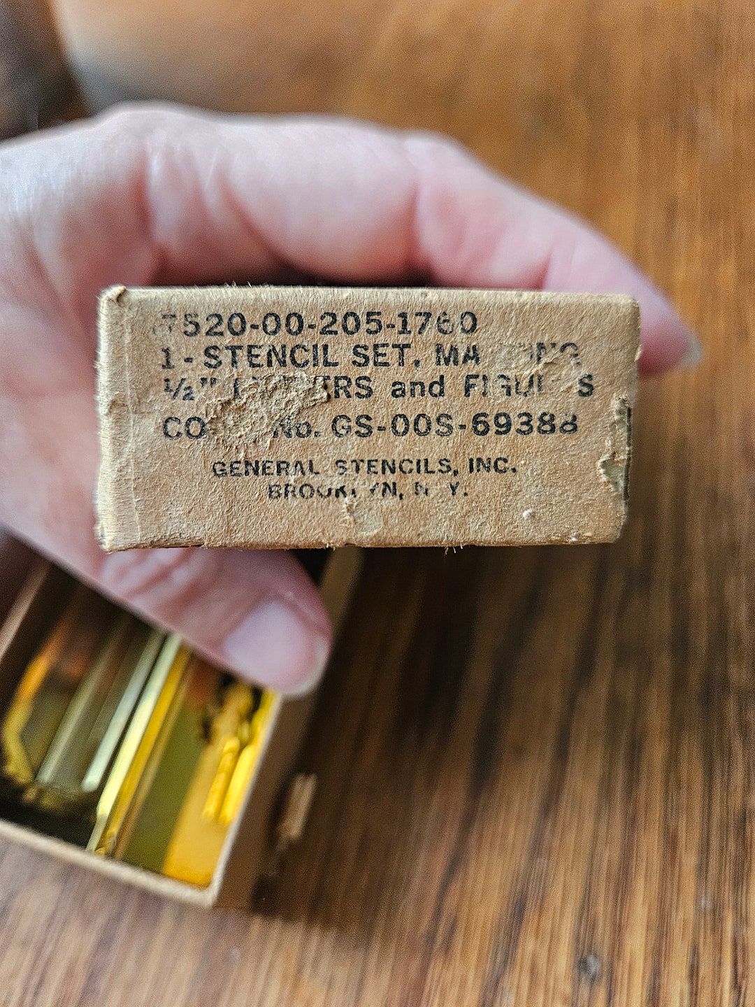 45 Piece Brass Numbers, Letters, & Punctuation Stencil Set. 1/2 In ...