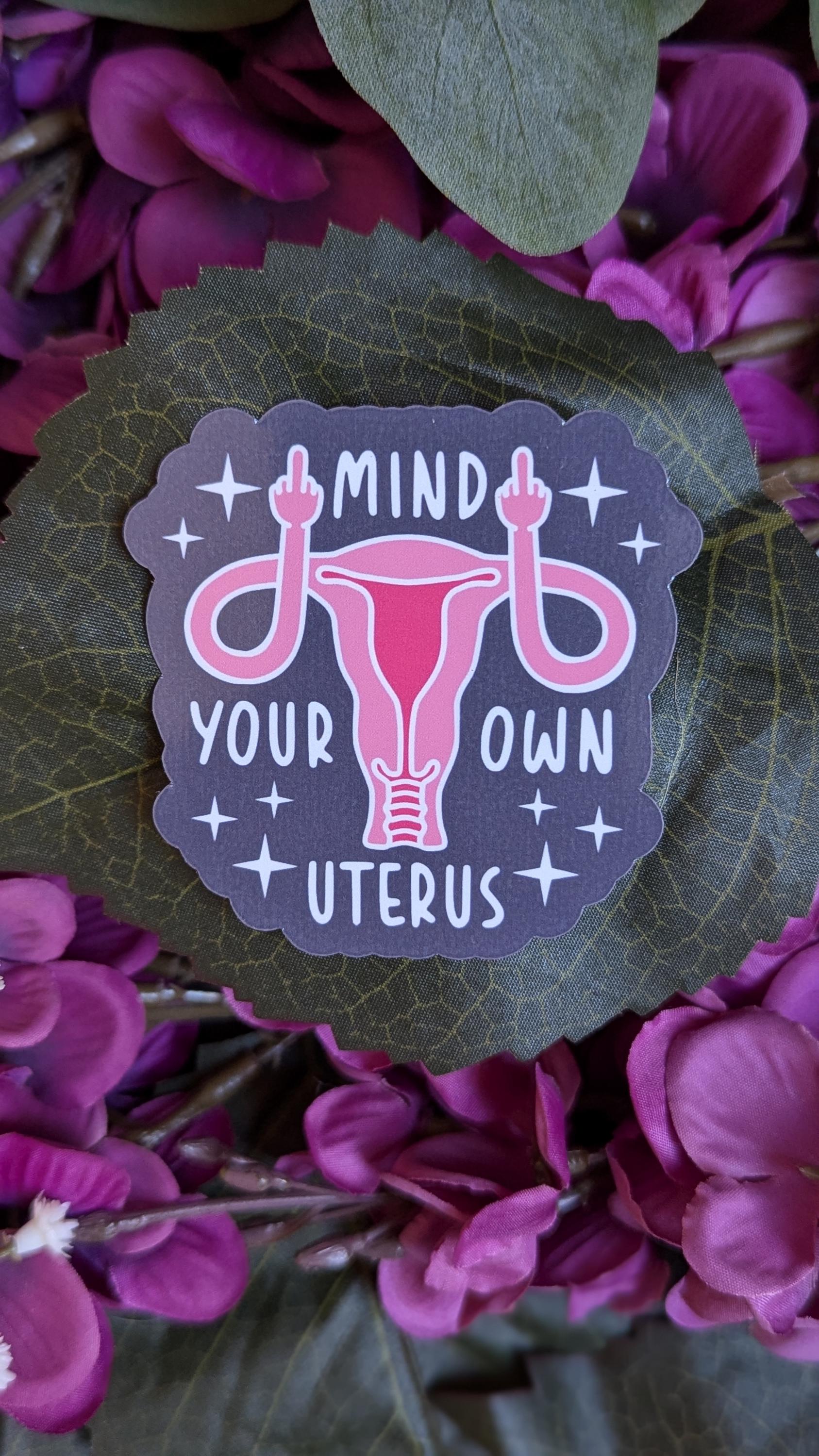 Pro Choice Sticker Uterus Sticker Reproductive Rights Sticker Women's ...