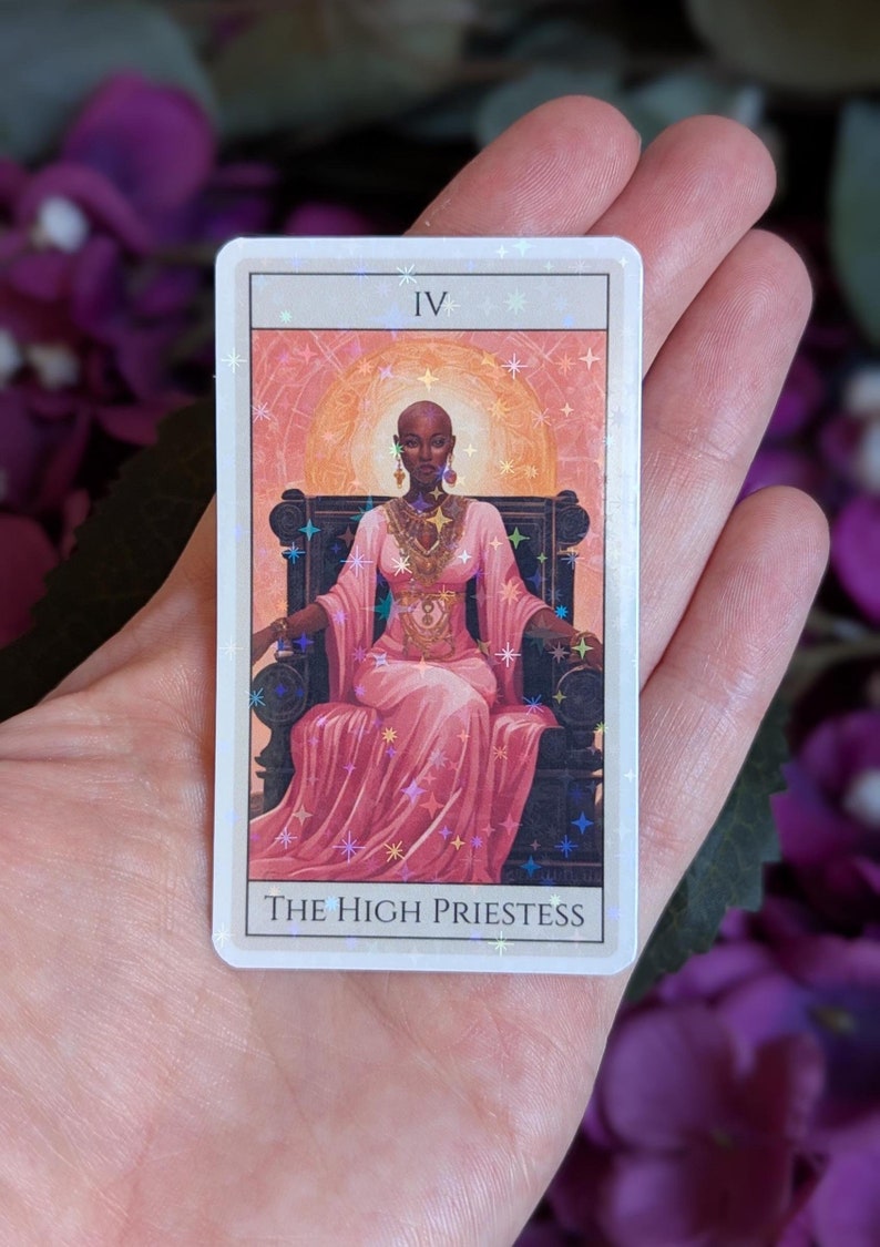 Jenn Kale High Priestess Tarot Card Sticker | Agatha All Along 3in ...