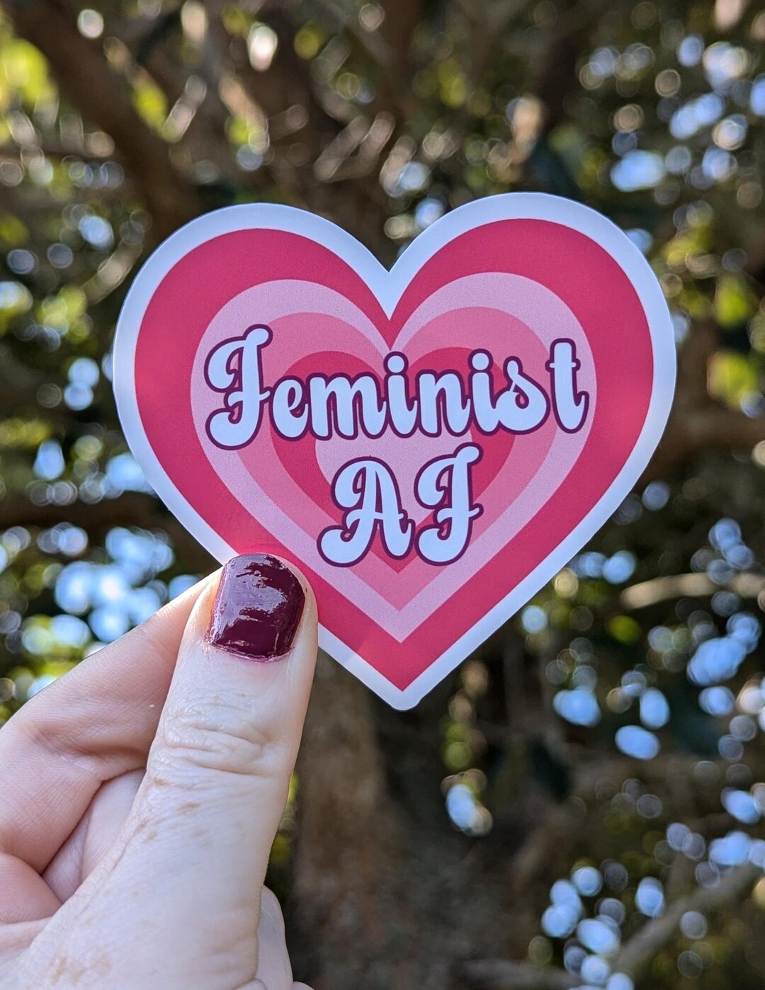 Feminist AF Sticker | Sticker for Women | Feminist Laptop Sticker ...