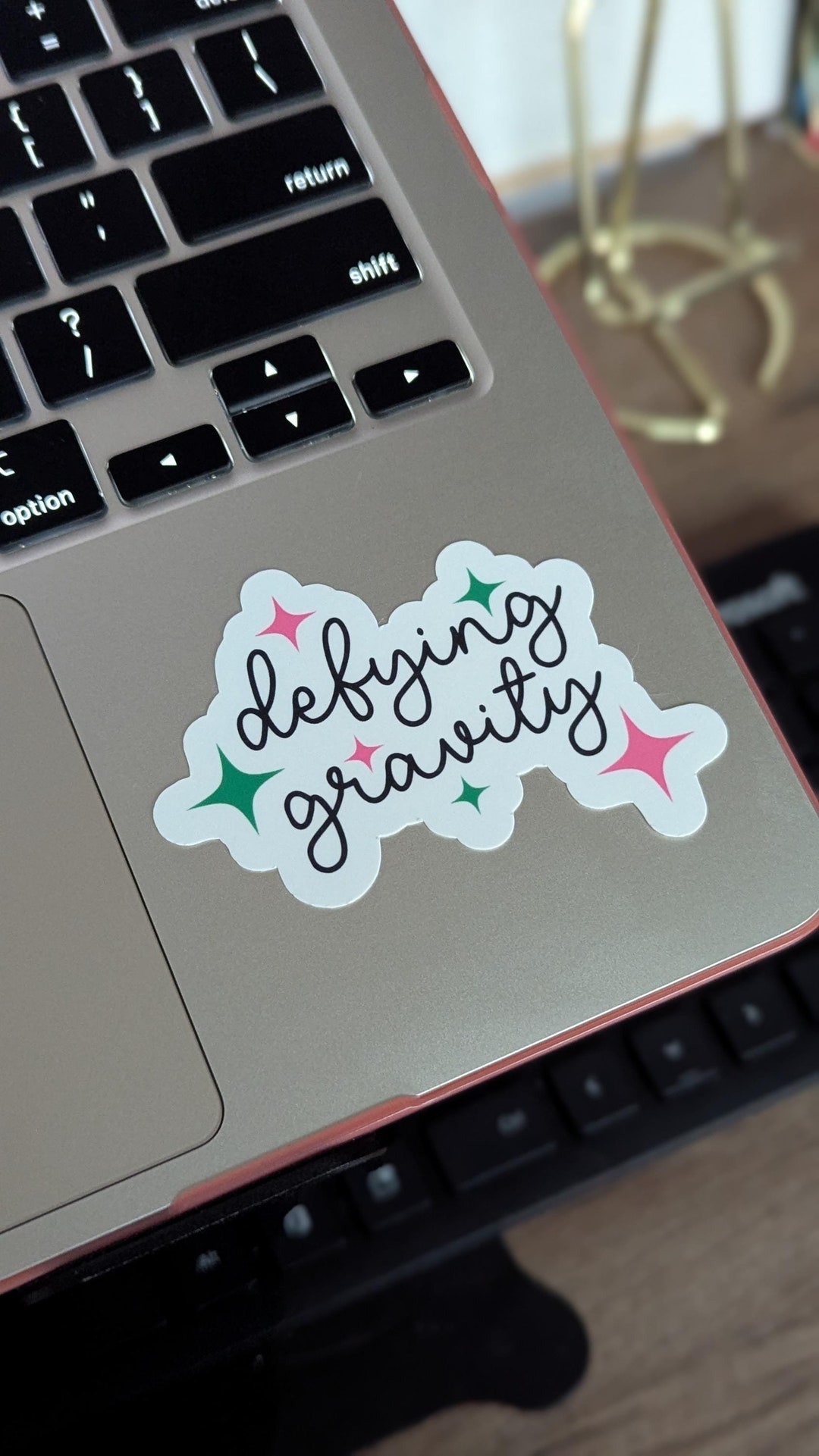 Defying Gravity Vinyl Waterproof Sticker | Pink and Green Wicked ...