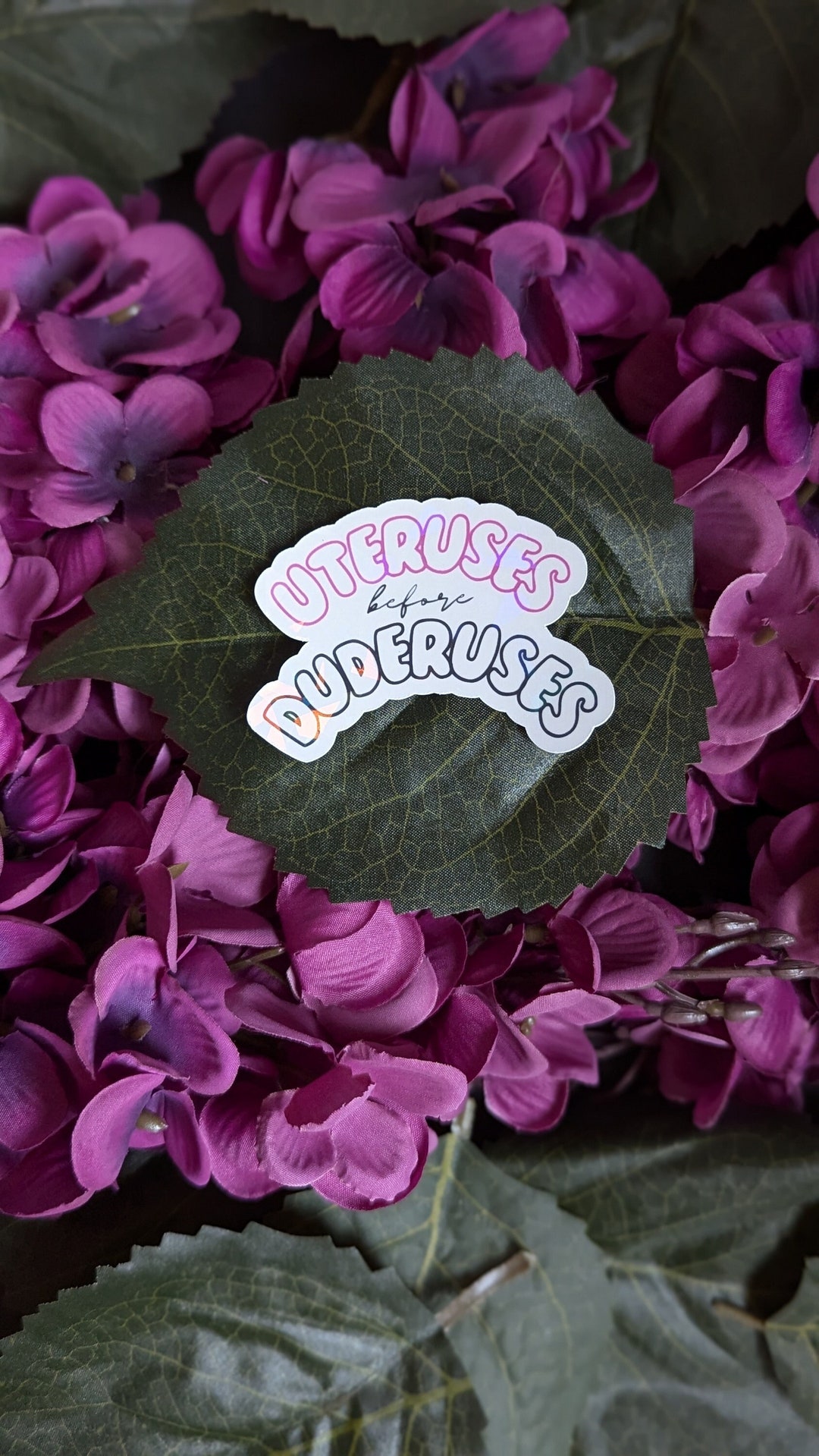 Uteruses Before Duderuses Sticker | Parks and Rec Sticker | Pro Choice ...