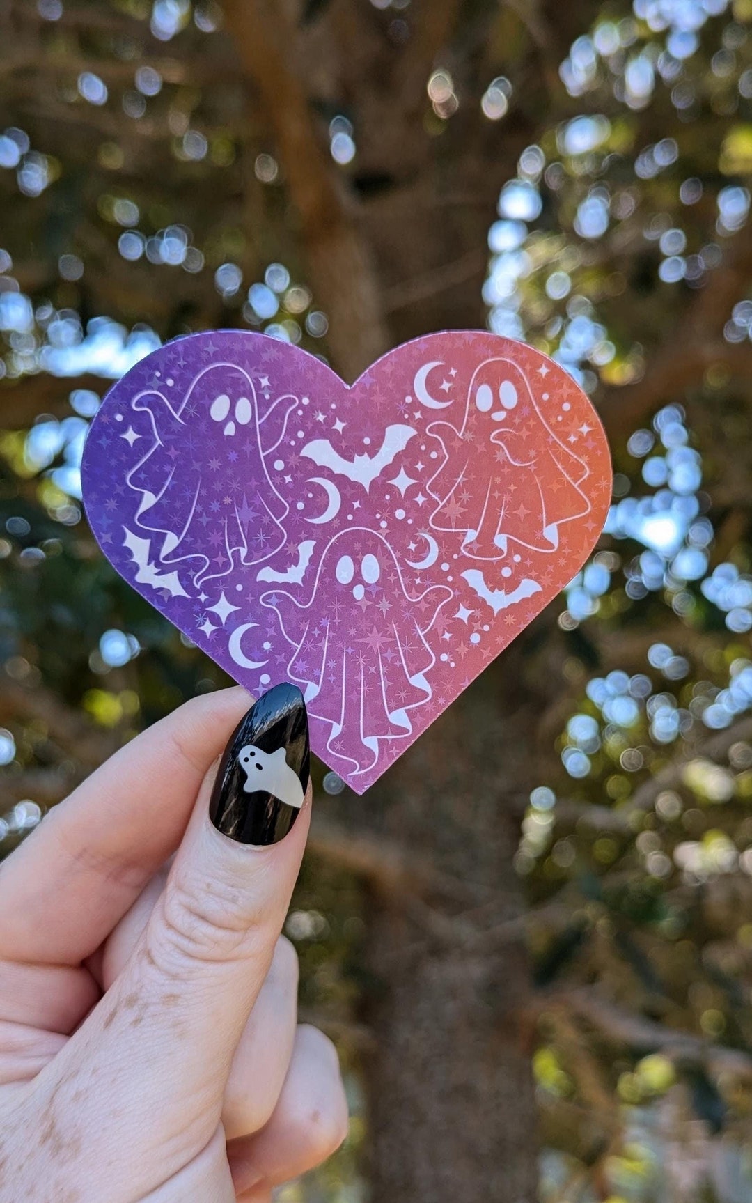 Cute Ghost Sticker | Water Bottle Sticker | Kindle Sticker | Laptop ...