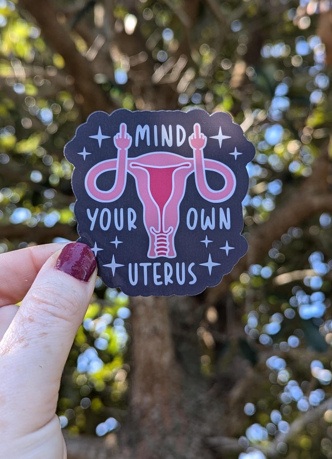 Pro Choice Sticker | Uterus Sticker | Reproductive Rights Sticker ...