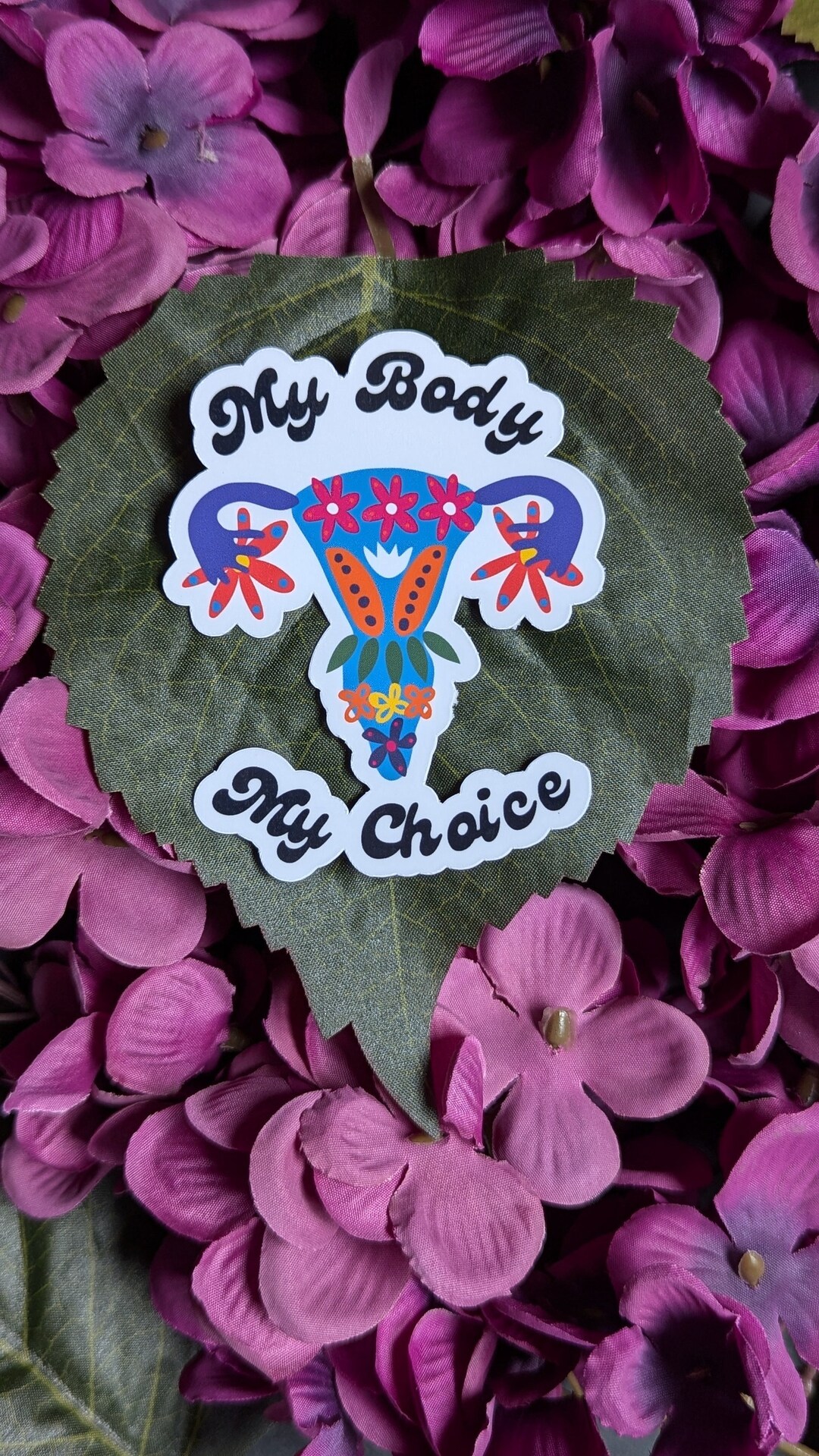 My Body My Choice Sticker Reproductive Rights Sticker Uterus Sticker ...
