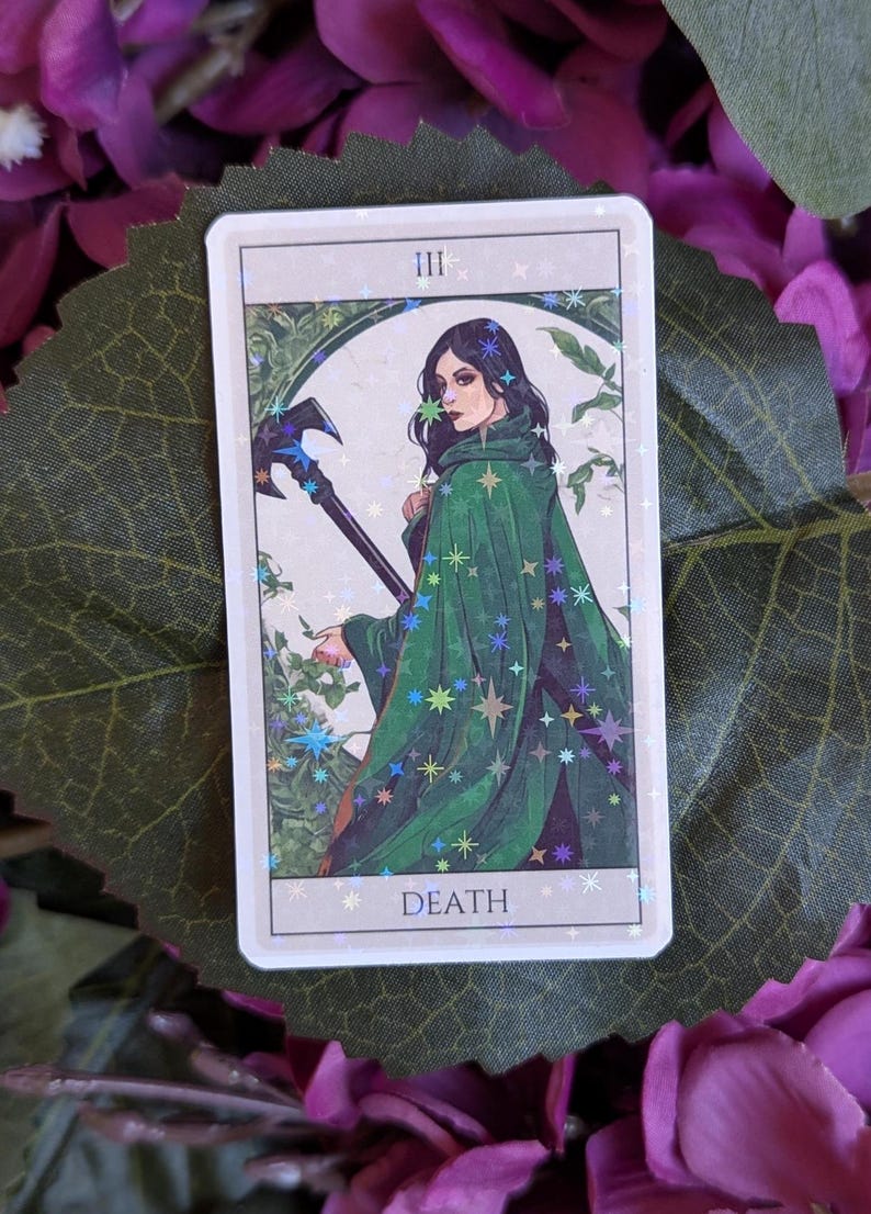 Rio Vidal Death Tarot Card Sticker | Agatha All Along 3in Waterproof ...